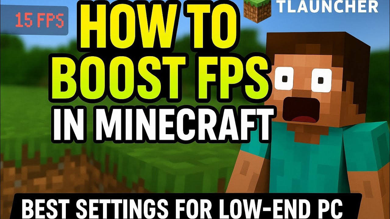 How to Boost FPS in Minecraft TLauncher | Best Settings for Low-End PC - YouTube