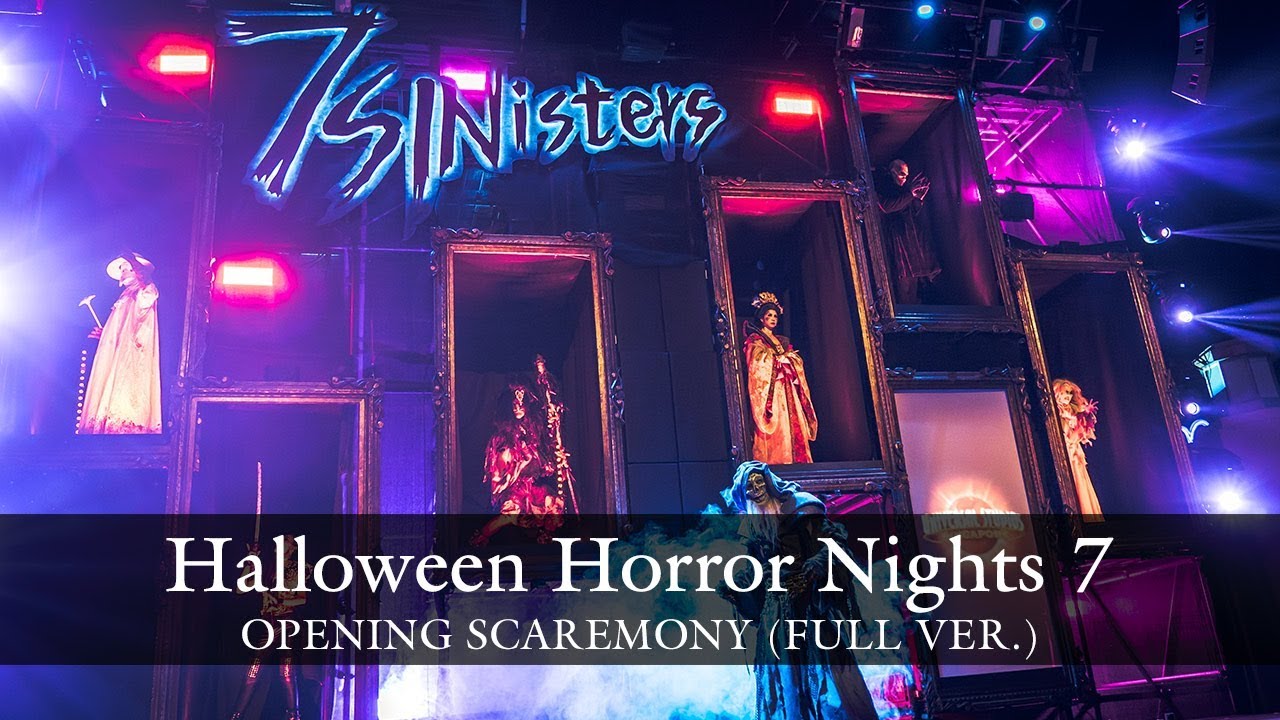 Halloween Horror Nights 7 Opening Scaremony GALA PREMIERE HHN7 HHN 2017 ...