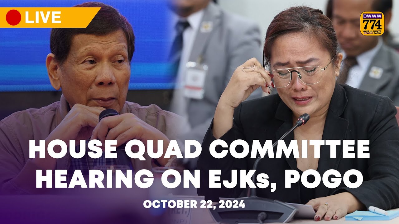 House Quad Committee hearing on EJKs | October 22, 2024 - YouTube