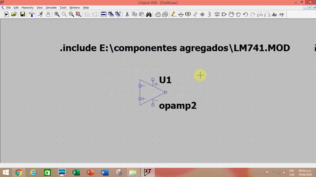 COMO AGREGAR UN COMPONENTE EN LTSPICE (LM741) - YouTube