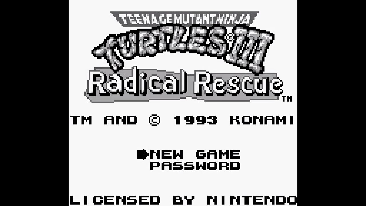 Game Boy Longplay [028] Teenage Mutant Ninja Turtles III: Radical ...