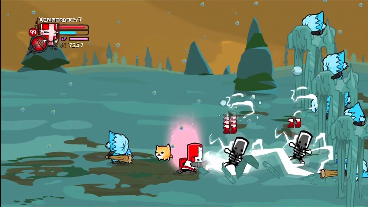 Castle Crashers 28 - Snow World - YouTube