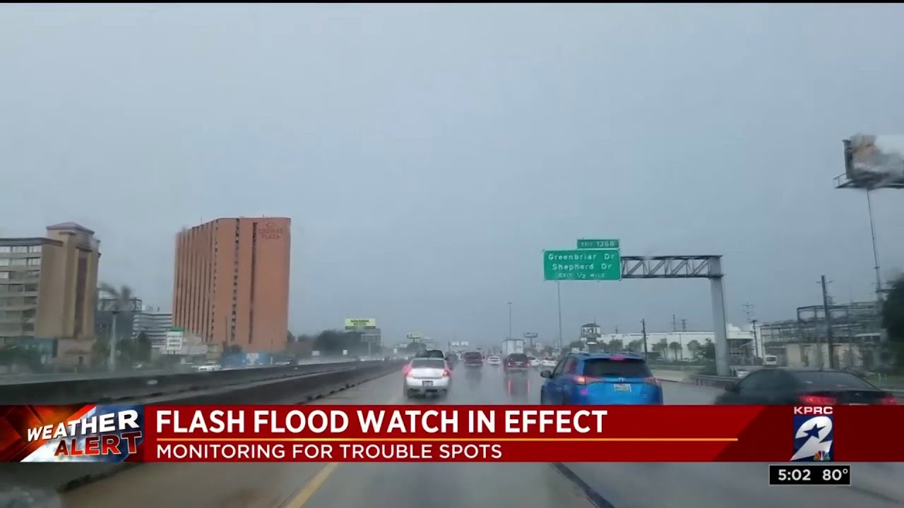 Flash flood watch in effect - YouTube