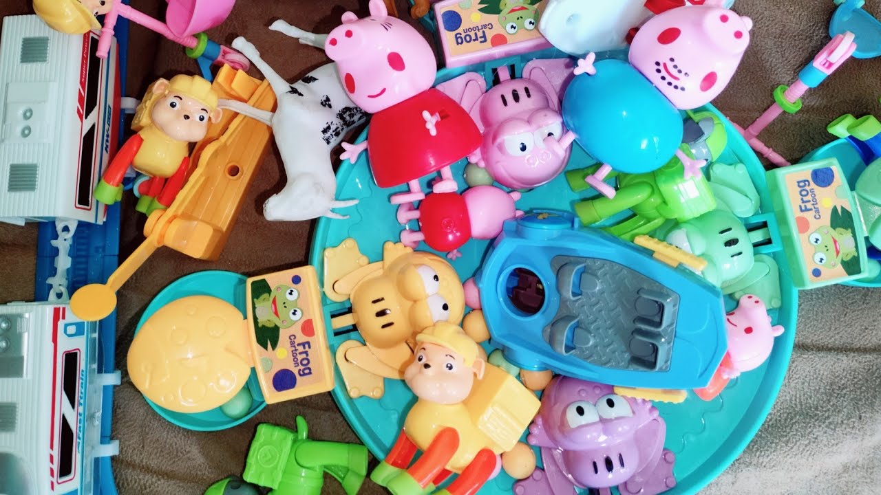 बच्चो के खिलौने मेंढक गेम रेल गाड़ी kids toys Mendak Rail gadi - YouTube