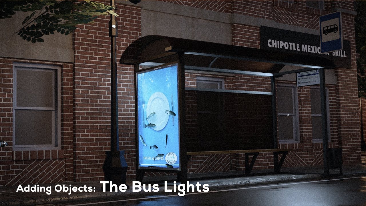 9. Adding the Bus Lights | How To Make Your 3D Scenes Look Cinematic ...