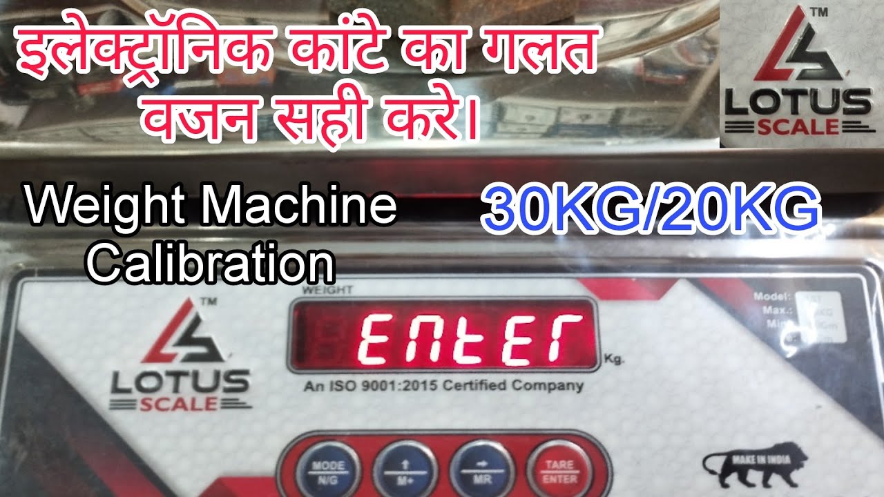 Electronic Kanta Lotus 30KG Calibration Setting set accurate weight ...