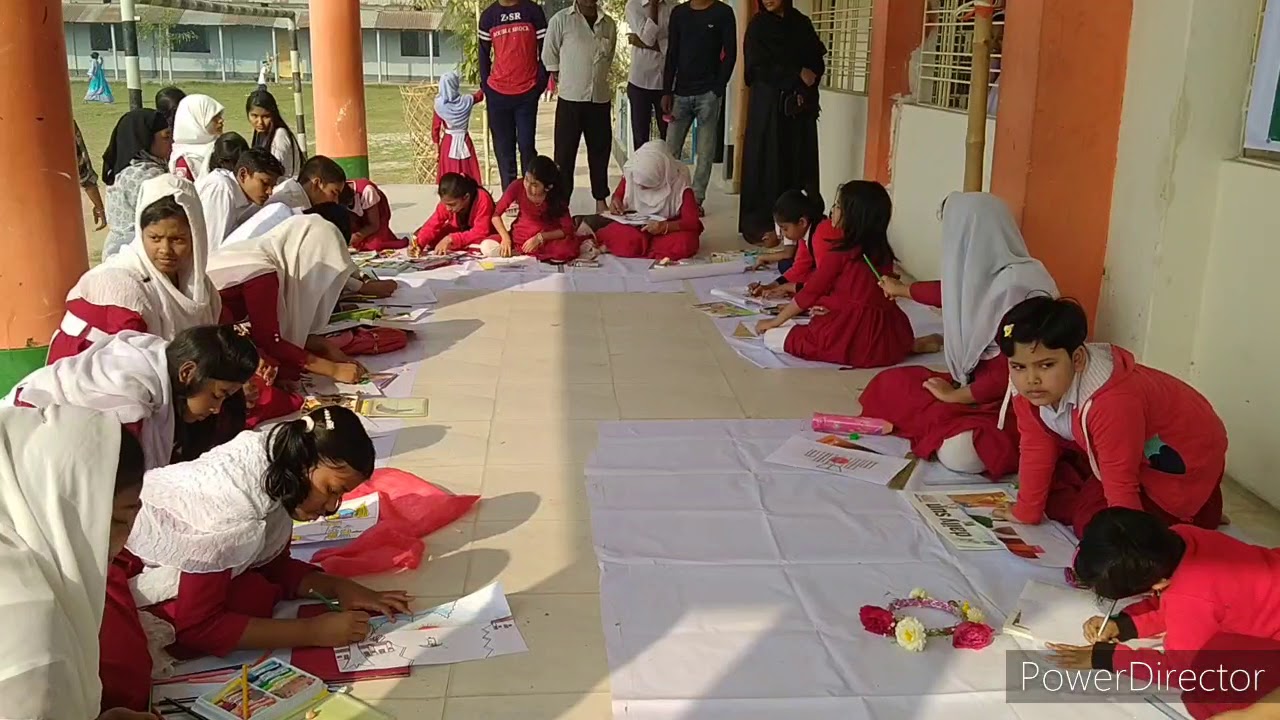 21 February art competition || Panchdona Sir K.G.Gupta High School ...