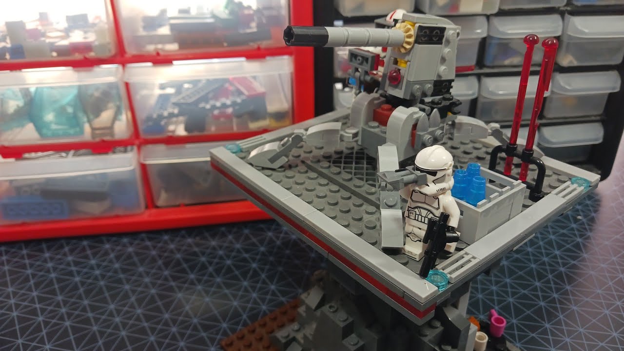 Clone Mountain Artillery Emplacement! | A Lego Star Wars Moc - YouTube