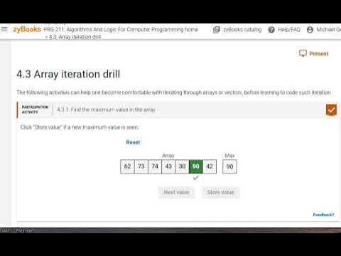 PRG211 4.3 Array iteration drill - YouTube