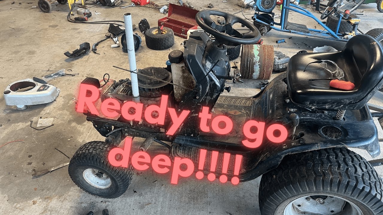 Homemade snorkel on my trail mower - YouTube