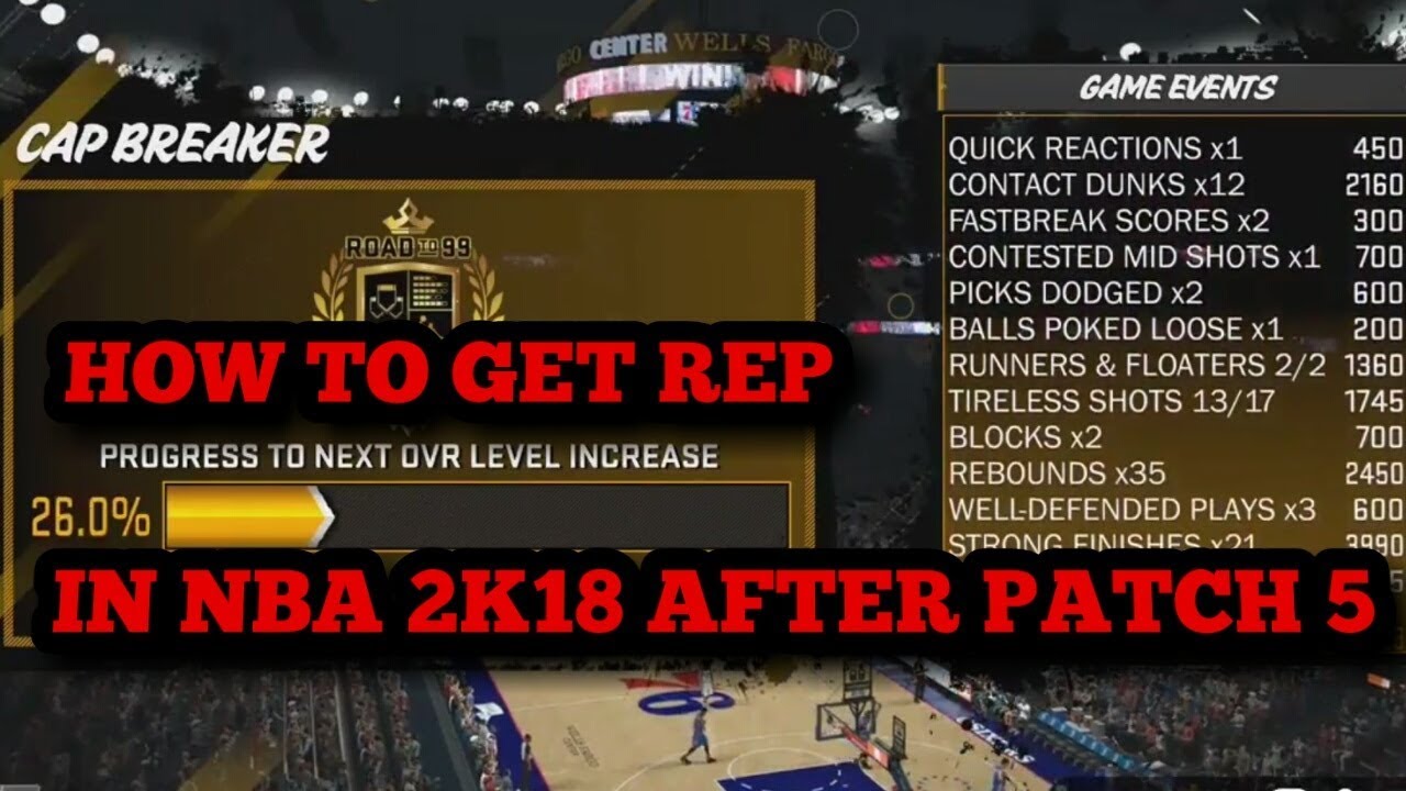 NBA 2K18 HOW TO GET 99 OVERALL FASTEST WAY AFTER PATCH 5. HOW TO REP UP ...