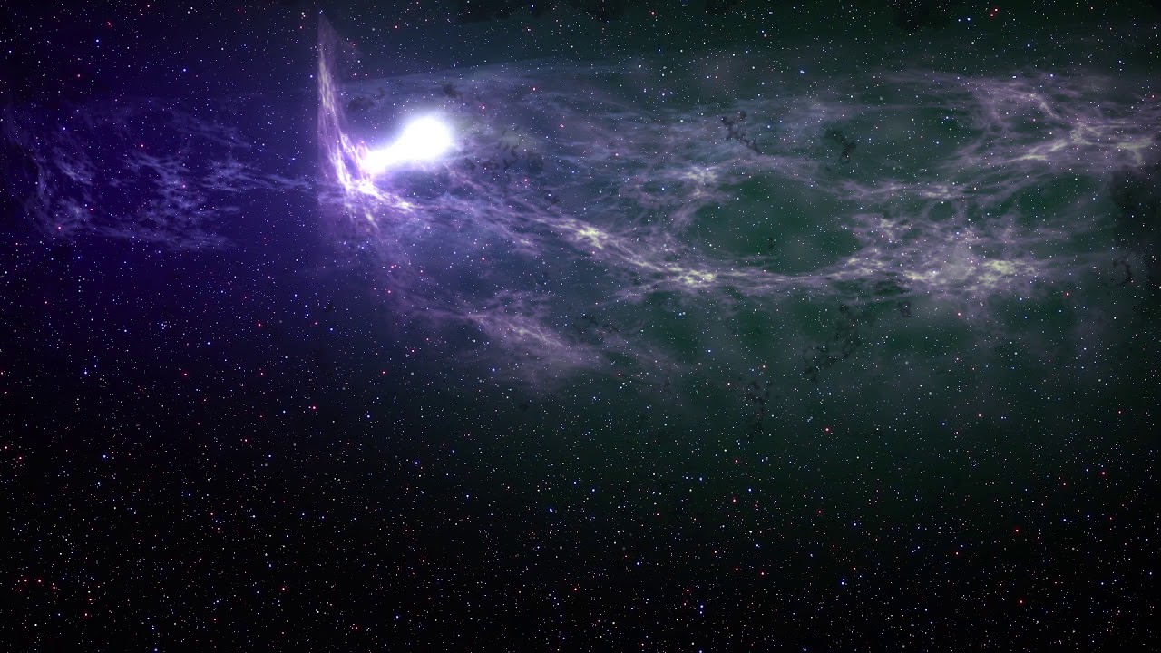 Spatial Nebula Storm | HD Relaxing Screensaver - YouTube