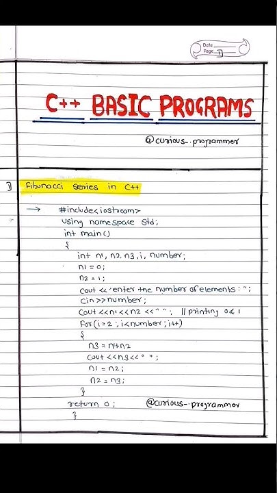 C Cpp Important Programs Cpp Shorts Youtubeshorts Youtube