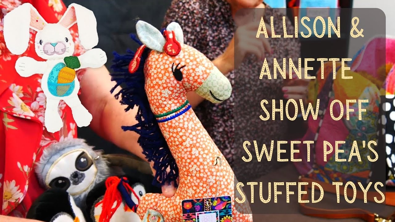 Allison & Annette | Show Off Sweet Pea's Stuffed Toys - YouTube