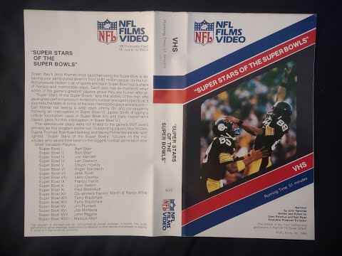NFL Films // Superstars of the Super Bowls // VHS // 1984 version // pt 1 of 2