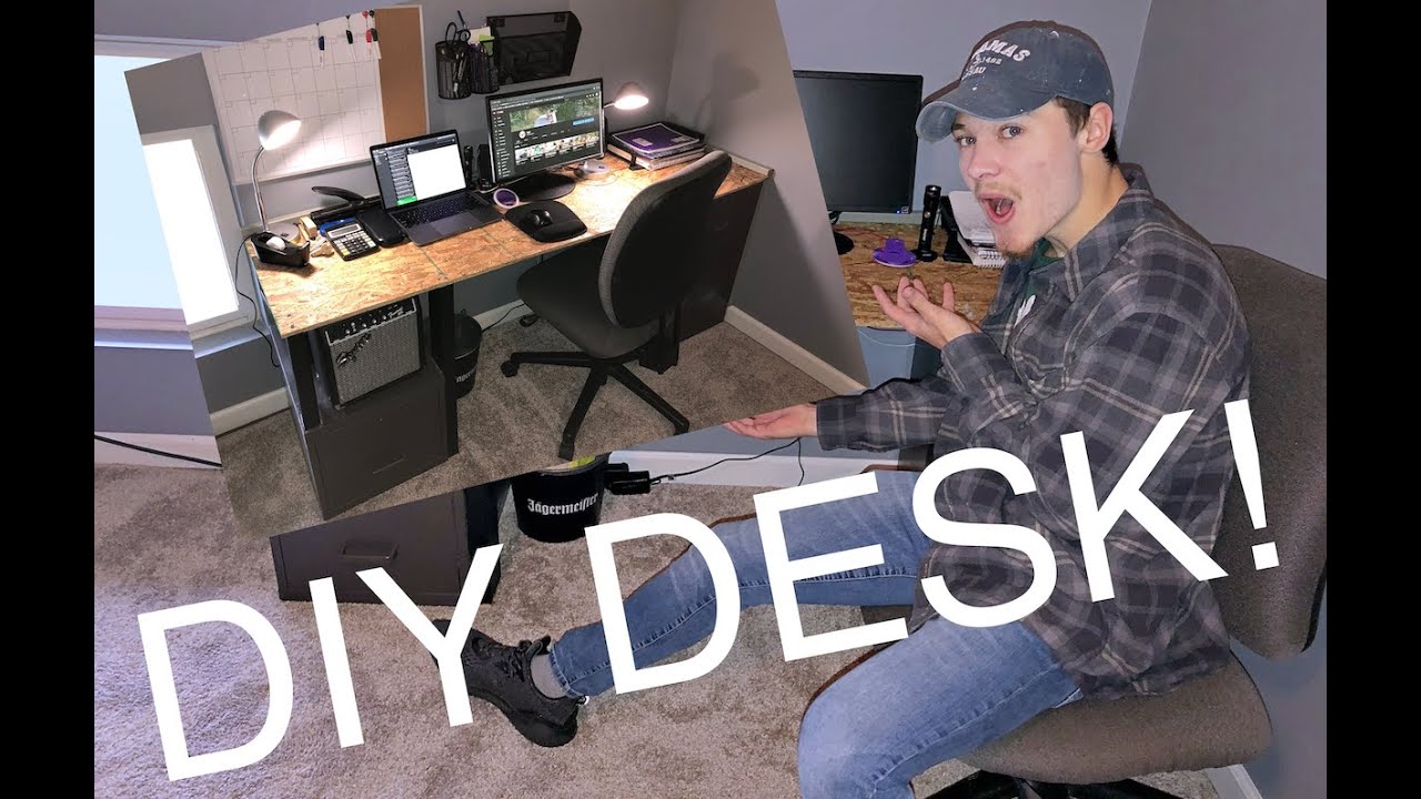 Building a new desk!!!! (DIY) - YouTube