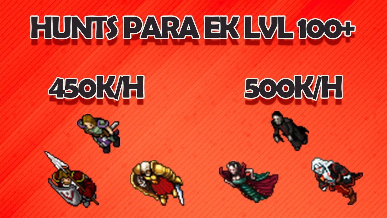 Tibia - Hunt Knight lvl 100+ - YouTube