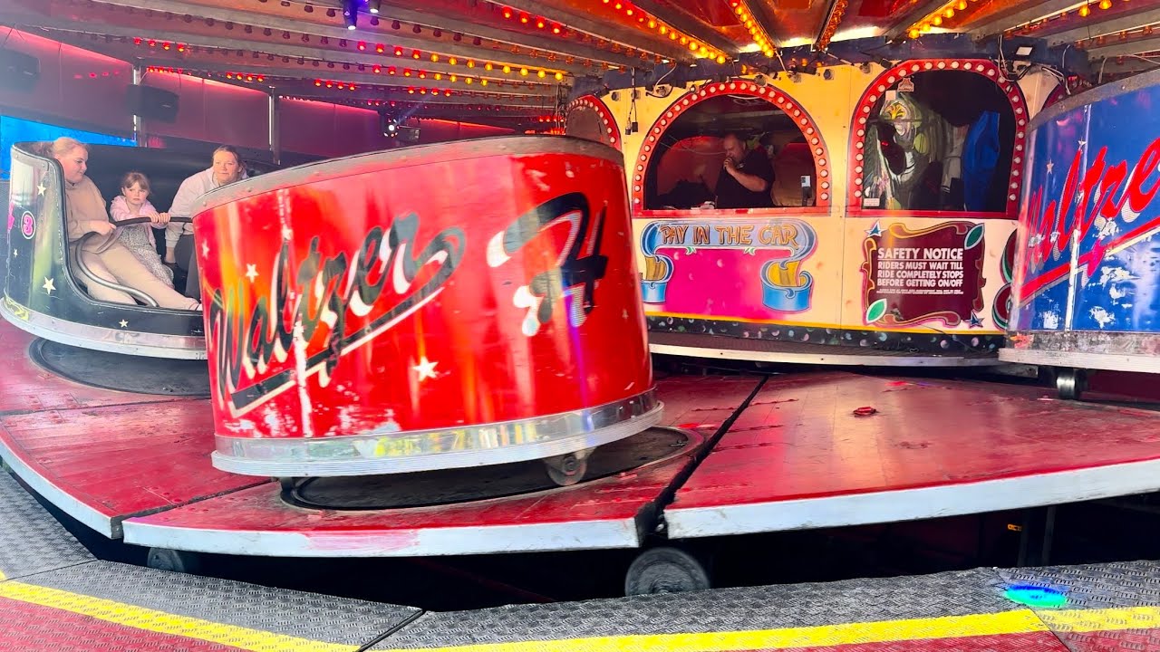 Marshall Hill - Pleasuredome Waltzer - Lupset Funfair Wakefield 2024 (Offride) - YouTube
