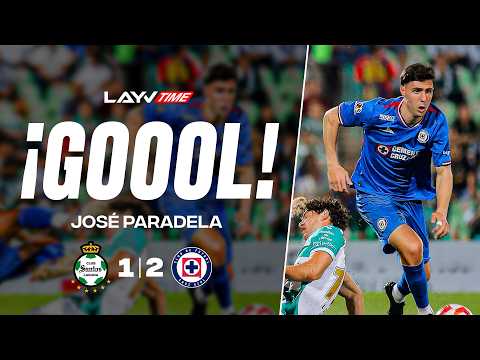 ¡Gol de José Paradela! | ¡Cruz Azul recupera la ventaja! | Santos 1 - 2 Cruz Azul | Layvtime