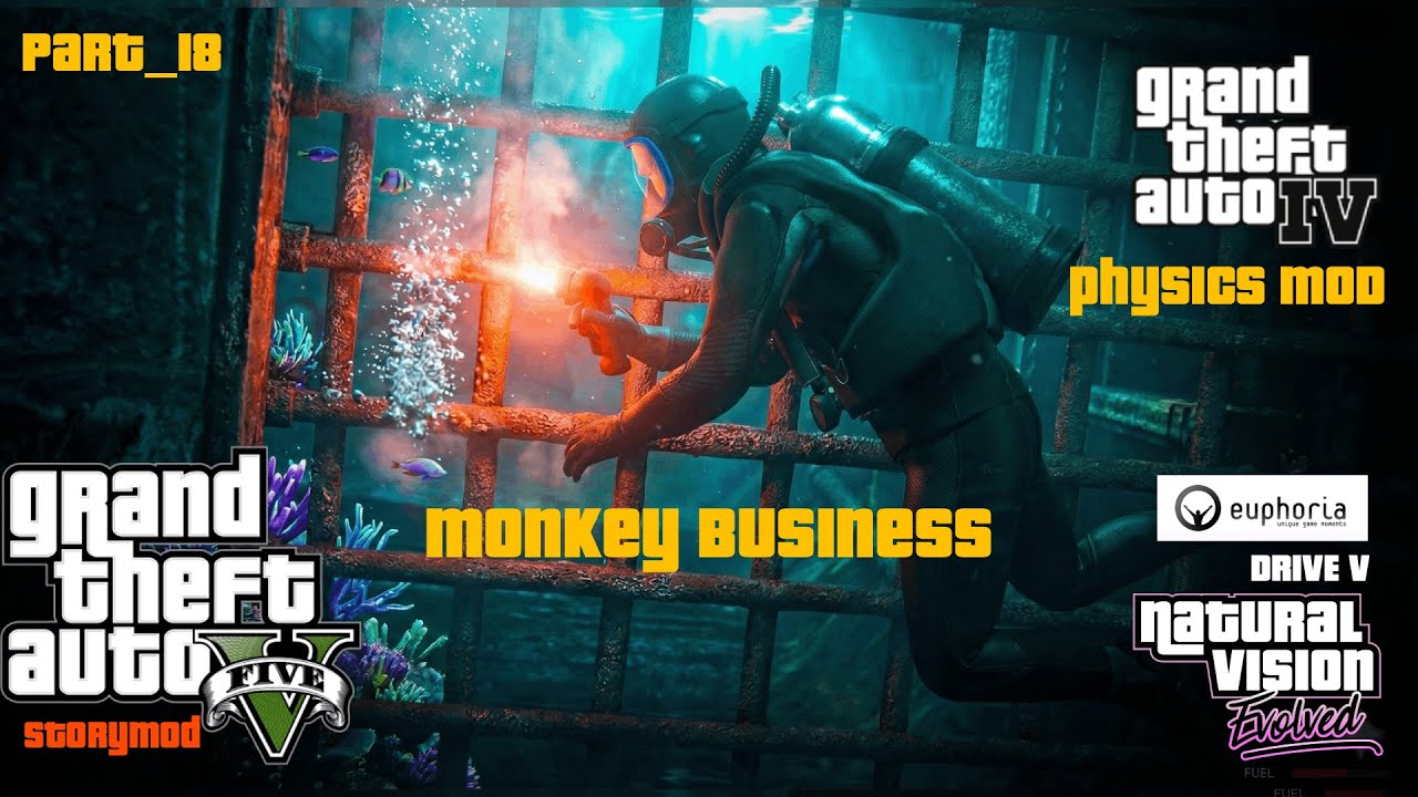GTA V Story Gameplay – Part 18 | Monkey Business | GTA IV Physics - YouTube