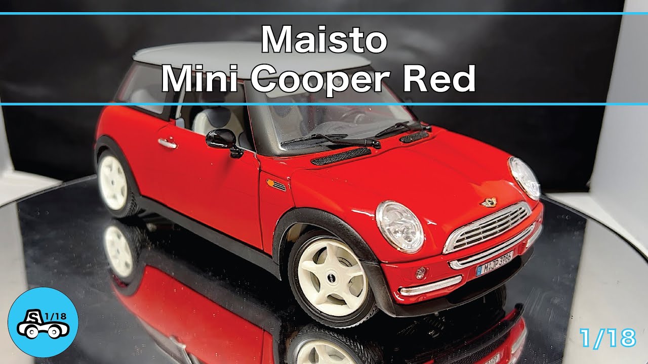 Maisto Mini Cooper Red 1/18 - YouTube
