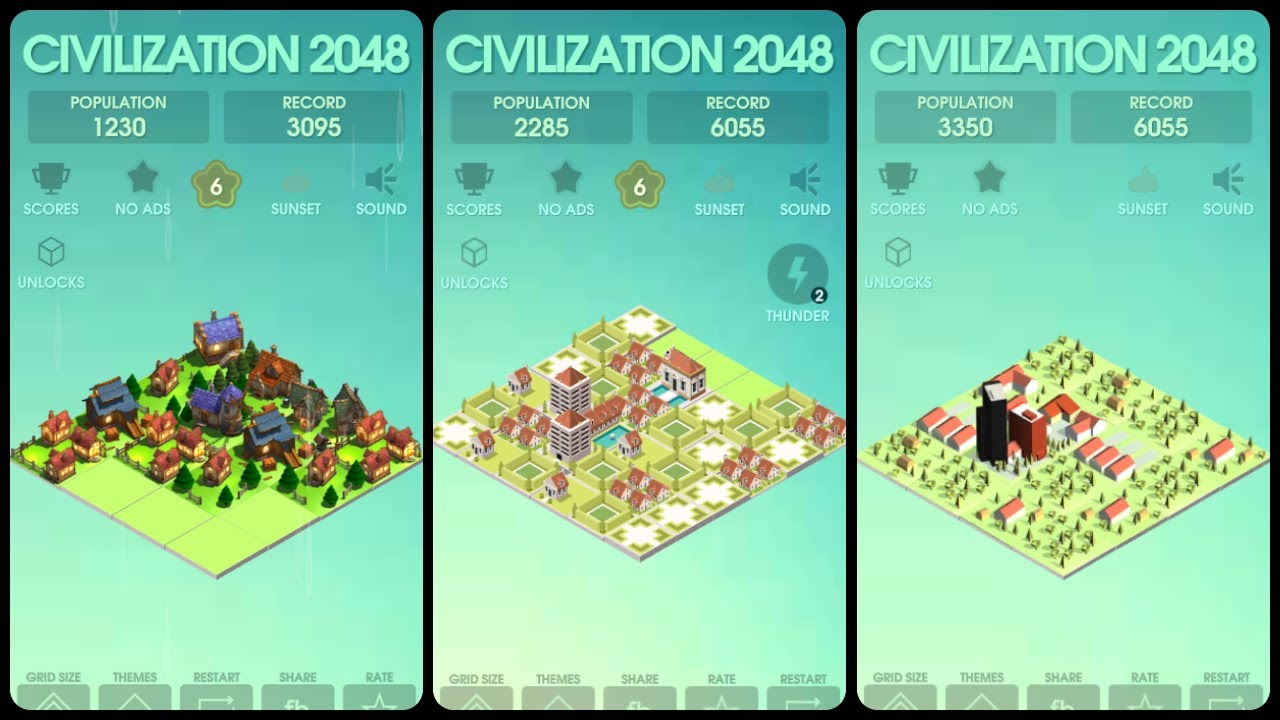 Rebuild Civilization 2048 Mobile Game | Gameplay Android & Apk - YouTube