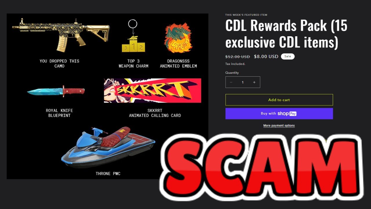 THIS WEBSITE IS A SCAM! THEY ARE CHARGING FOR FREE CDL MW2 + WARZONE ...