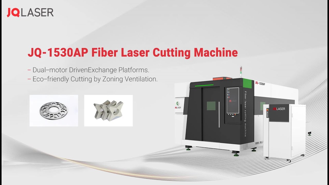 JQ LASER JQ-1530AP Fiber Lazer Sac Kesim Makinesi - YouTube