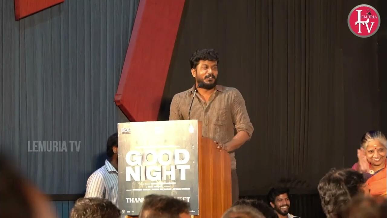 Goodnight Movie Suess Meet Speech actor Manikandan - YouTube