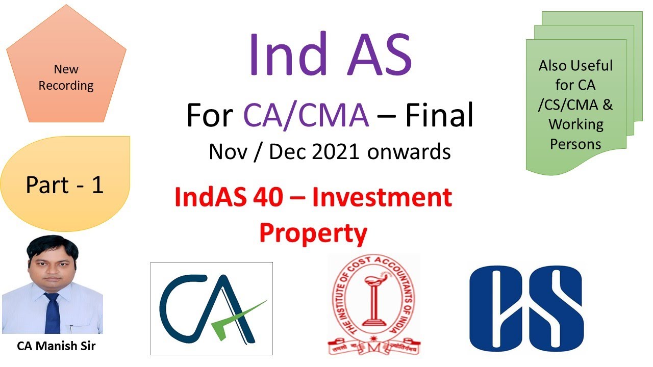 Ind AS 40 : Investment Property- part 1 - YouTube