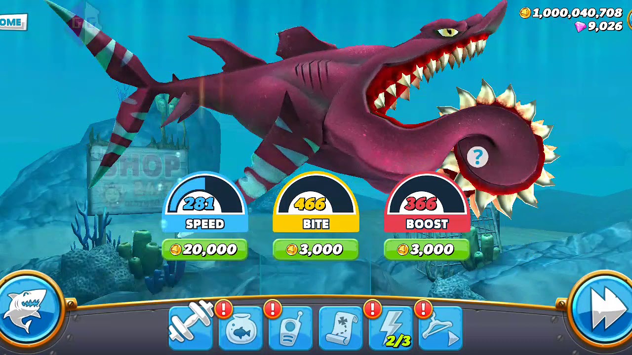 Hungry shark mod + game guardian - YouTube