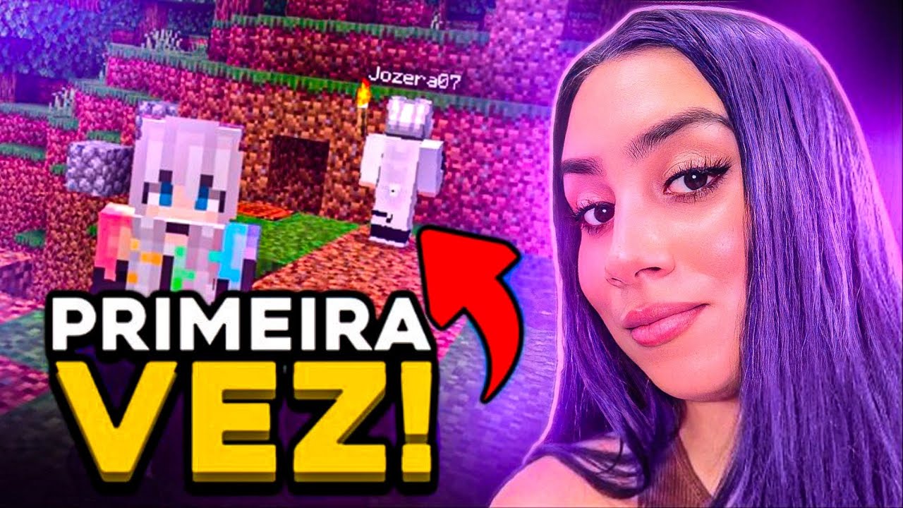 MINHA PRIMEIRA VEZ JOGANDO MINECRAFT COM MEU NAMORADO 😍 - YouTube