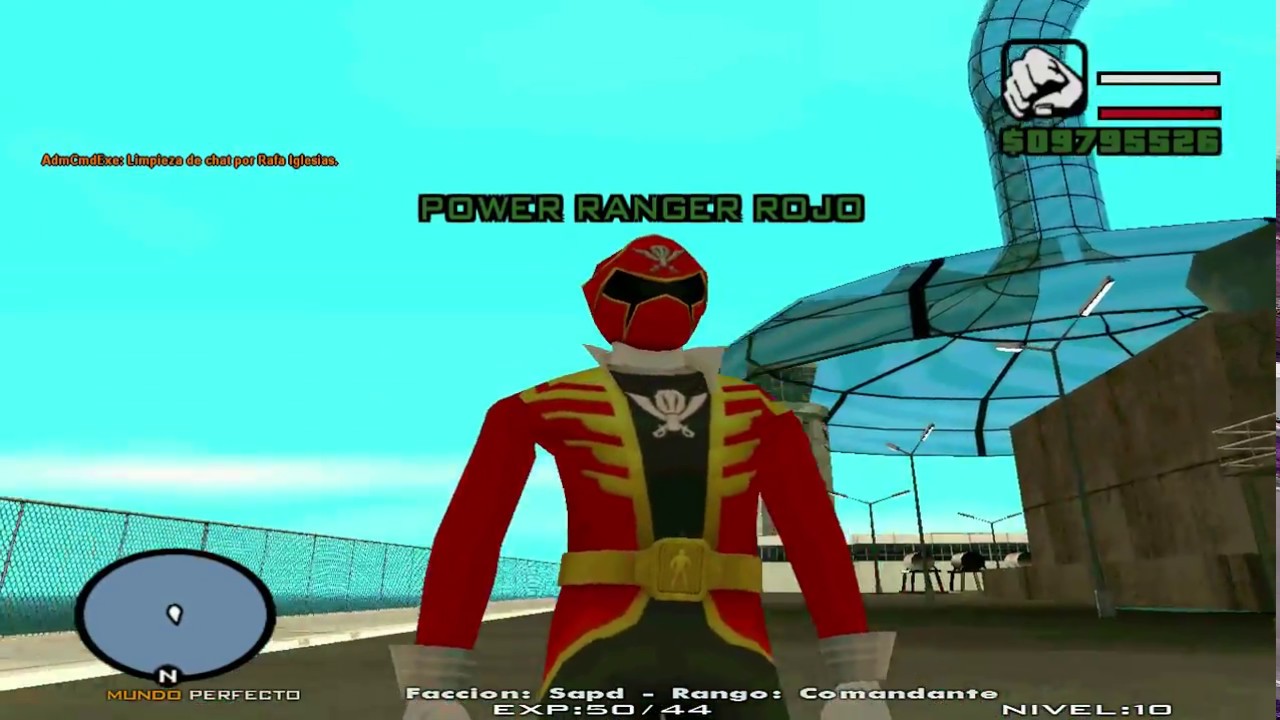 Gta San Andreas skin Power Ranger Rojo de Power Ranger Super Megaforce ...