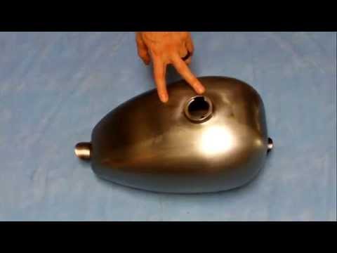 Ryca Motors Custom Small Bobber Fuel Tank Low Tunnel RM-0782 - YouTube