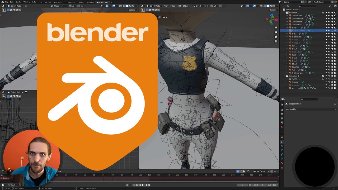 Part III - Rigging a Character Easy with RIGIFY in Blender - YouTube