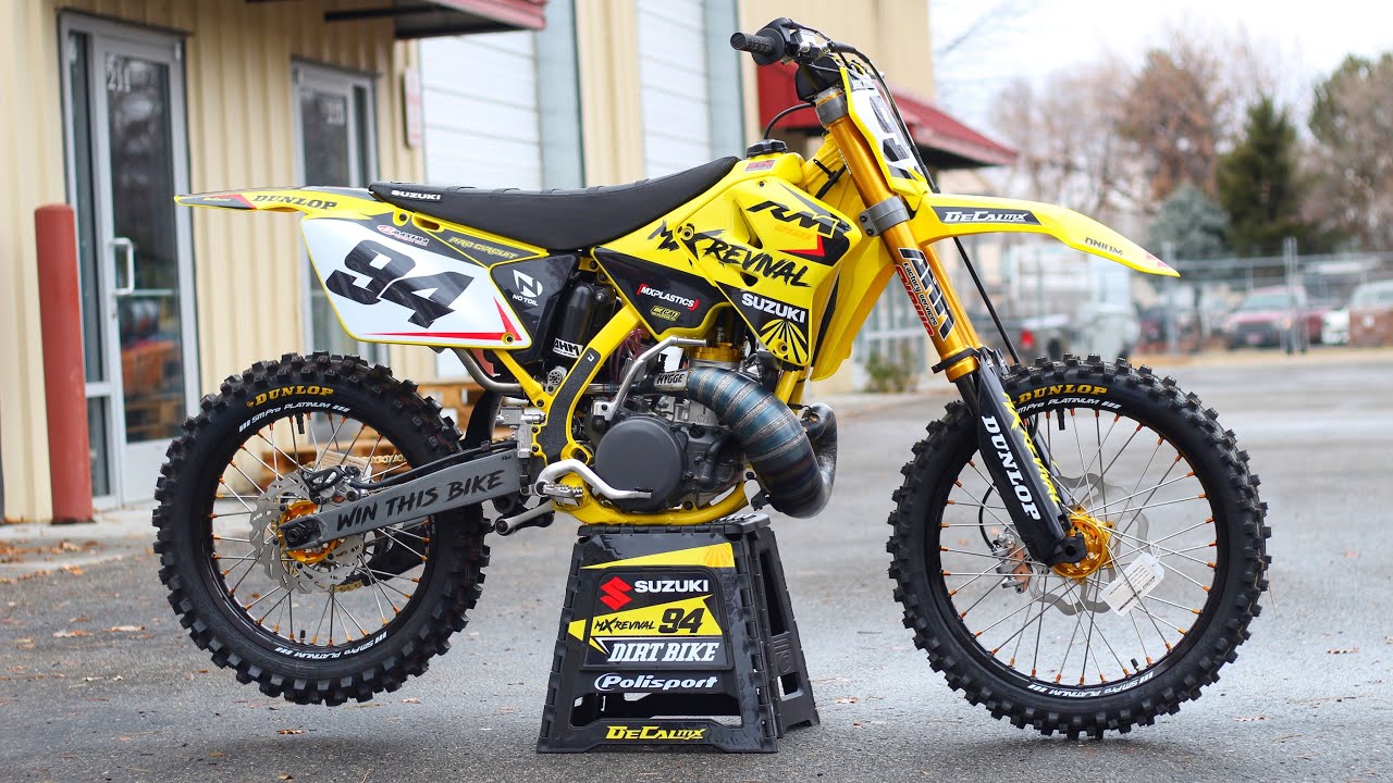 My WICKED electric start RM250 build is finally DONE! ⚡ - YouTube