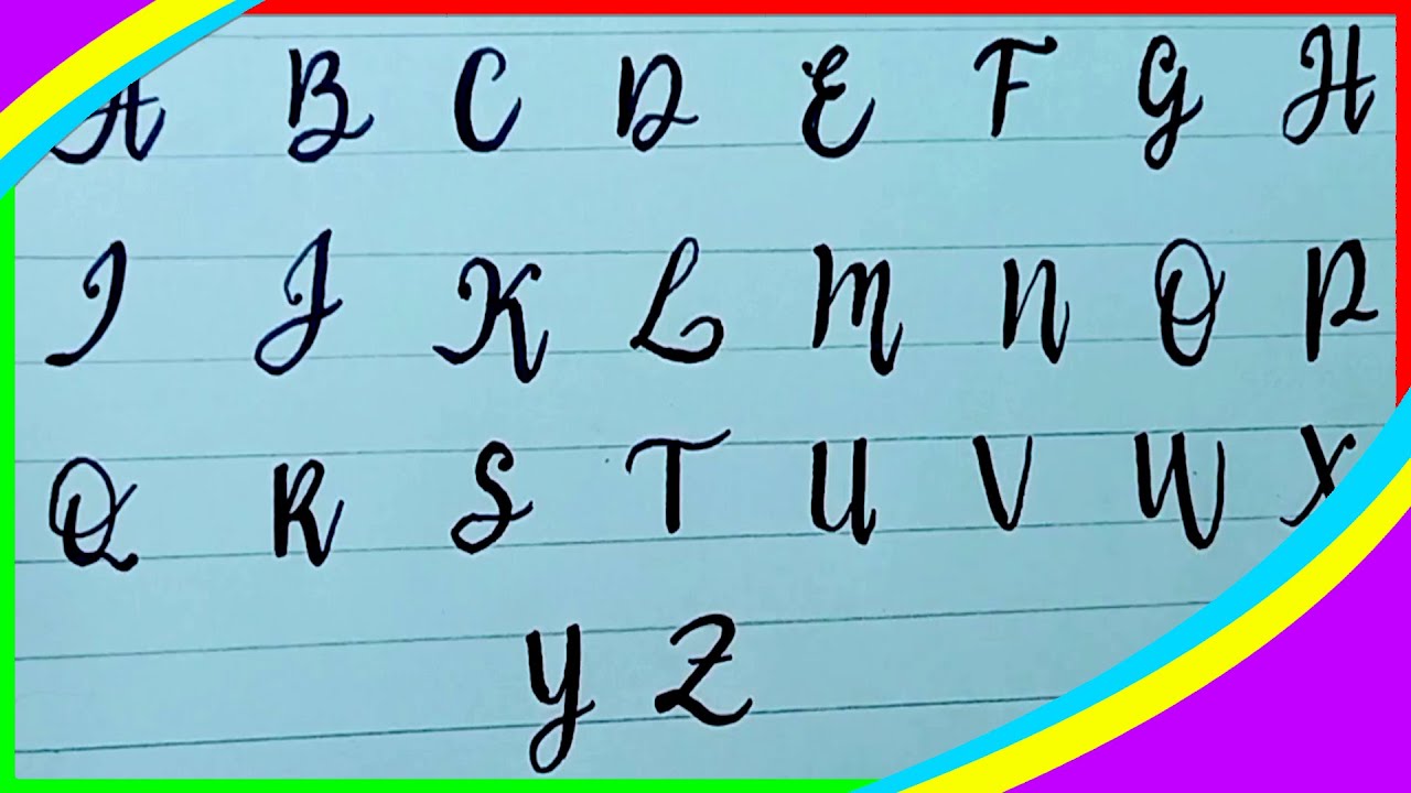 How To Write Alphabet | A to Z Alphabet Letter | Capital Alphabet ...