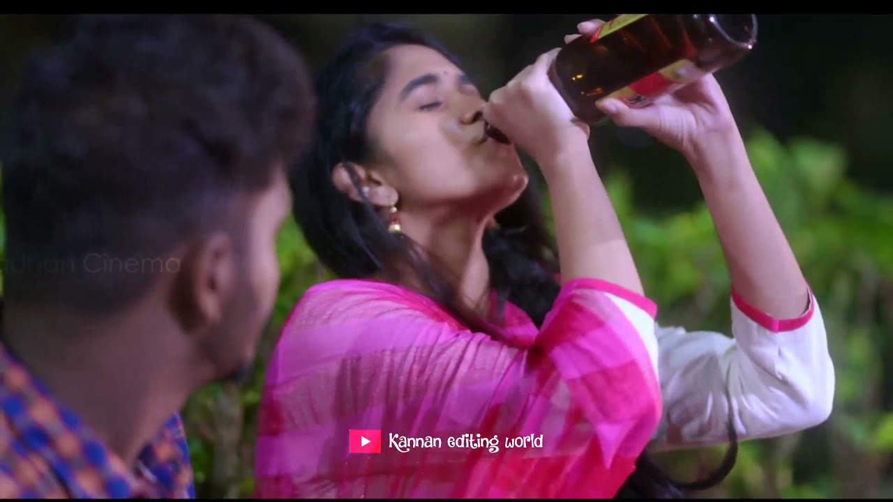 Girl drinking a beer WhatsApp status in Tamil bachelor song New ...