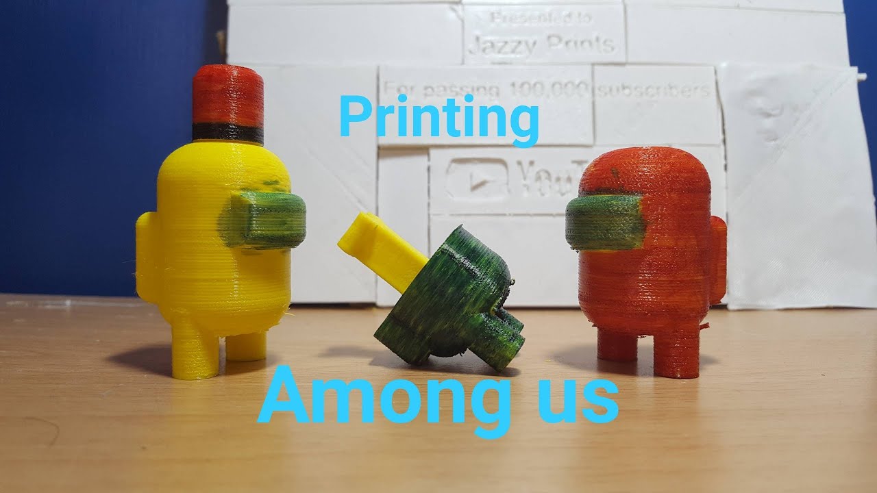 Printing Among Us characters!! - YouTube