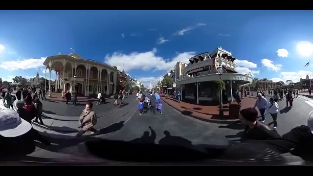 360 Degree Walk Down Main Street USA at Disney's Magic Kingdom - YouTube