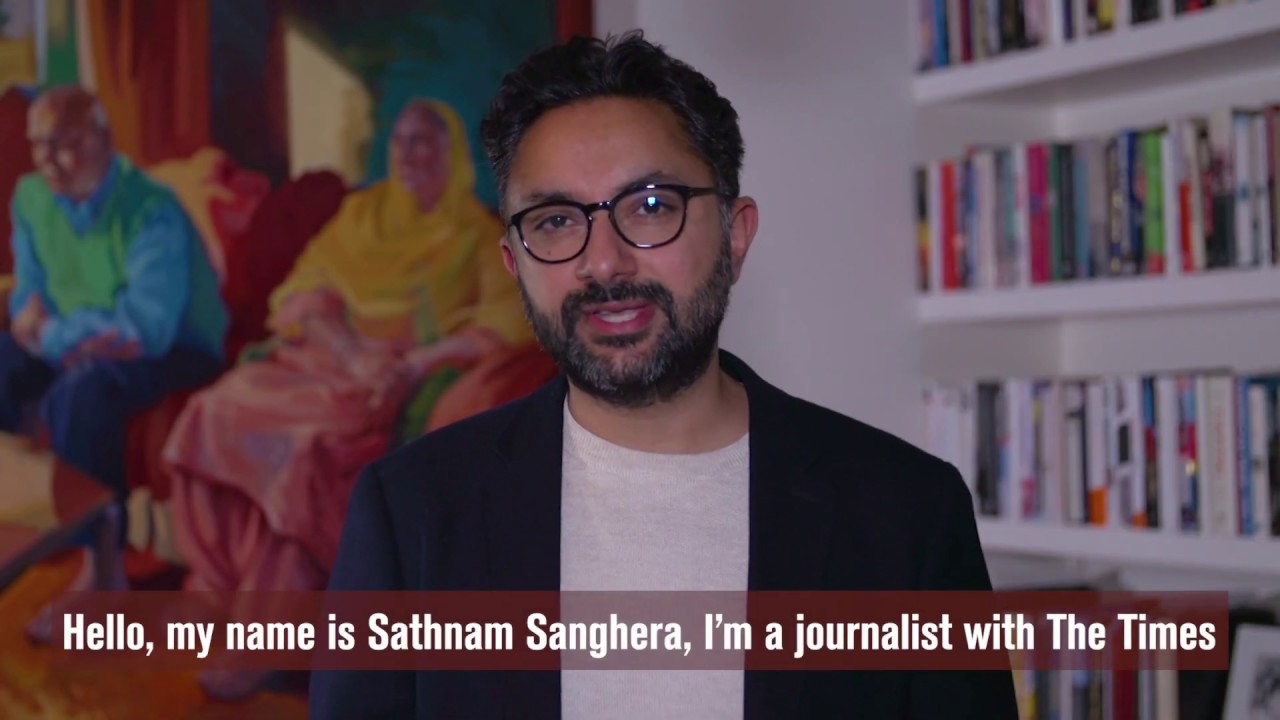Sathnam Sanghera speaks at the launch of PIMS in December 2019 - YouTube