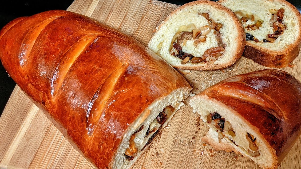 Xinjiang Raisin Nut Bread (Lieba) Recipe - 新疆大列巴，制作方法原来这么简单 - YouTube