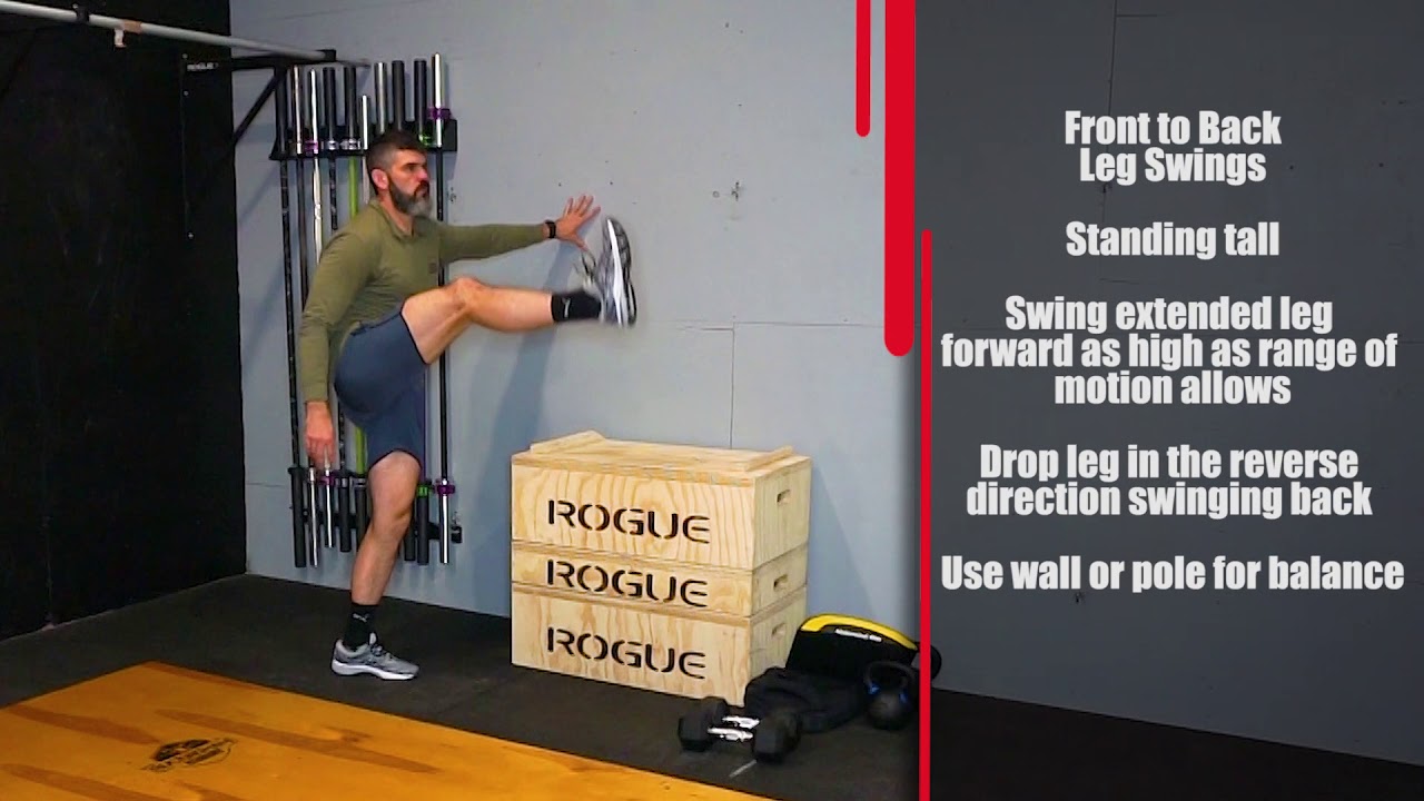 Front to Back Leg Swings - YouTube