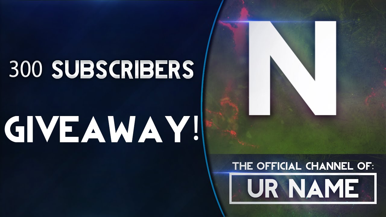 300 Subscribers Logo & Banner Giveaway! (CLOSED) - YouTube