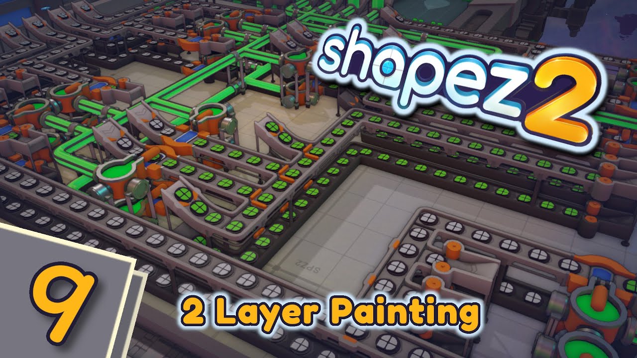Expanding Production To 2 Layers | Shapez 2 Hard - Part 9 - YouTube