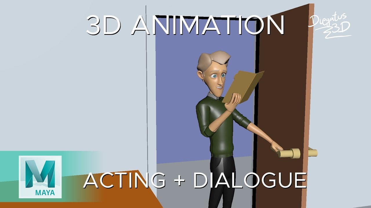 3D Animation: Acting with dialogue | Diegatus 3D - YouTube
