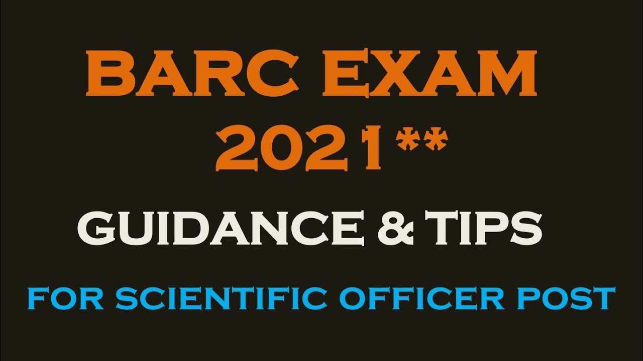 BARC Physics Exam Guidance and Tips || - YouTube