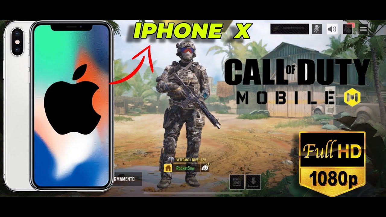 Probando cod mobile Full HD en Iphone X | V I X - YouTube