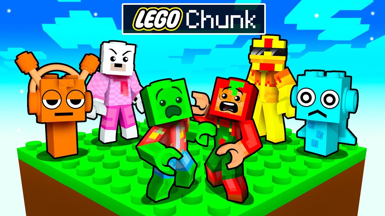 One Slime Block on a LEGO CHUNK in Minecraft! - YouTube