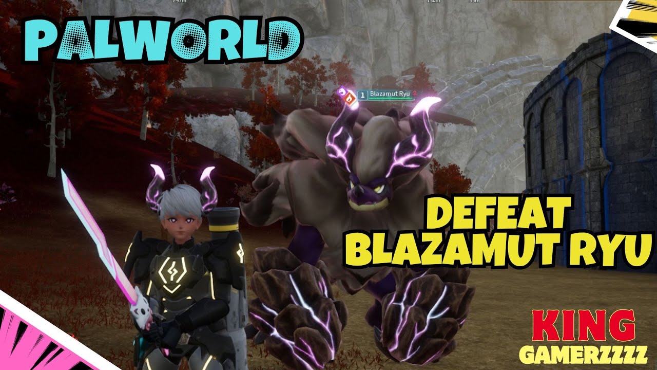 🔥 Blazamut Ryu Boss Fight – Full Battle in Palworld! 🔥#palworld - YouTube